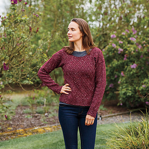 Ravelry: Trellis Pullover pattern by Victoria Zhong