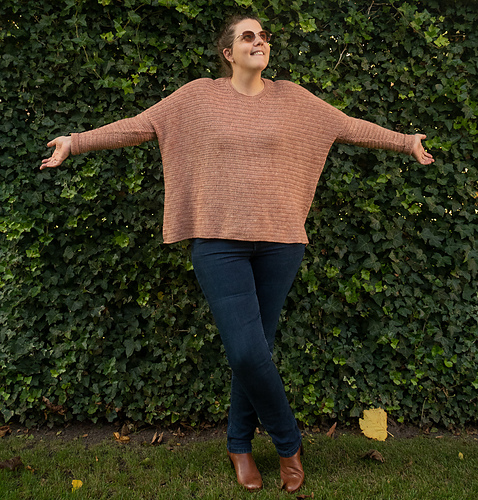 Ravelry: Drapey Boxy Sweater pattern by Knitting with Chopsticks