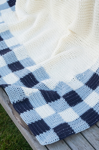 Ravelry: Gingham Edge Blanket pattern by Knitting with Chopsticks