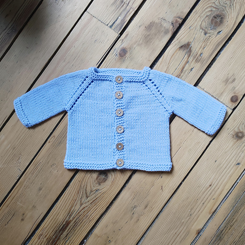 Ravelry: Max Baby Cardigan with Eyelet Raglan pattern by marianna mel