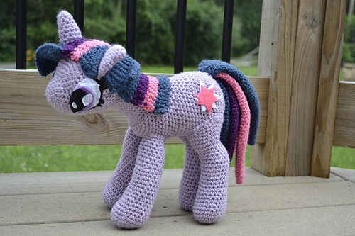 Ravelry: Twilight Sparkle from My Little Pony pattern by The Nerdy Knitter