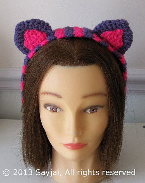 Ravelry: Cheshire Cat Headband pattern by Sayjai Thawornsupacharoen
