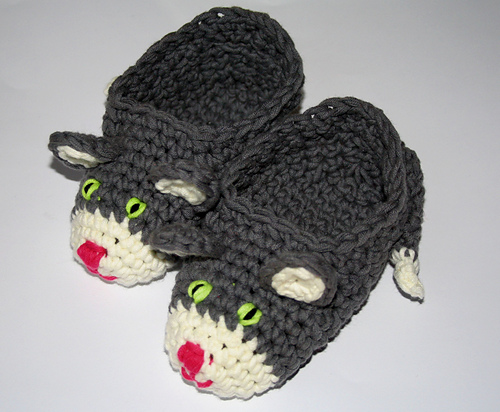 Ravelry: Children Slippers "Cat" pattern by Karin Pichler Designs