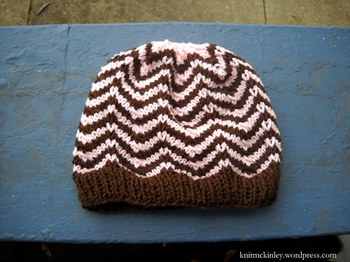 Ravelry: Chevron Stripes Hat pattern by Kara McKinley