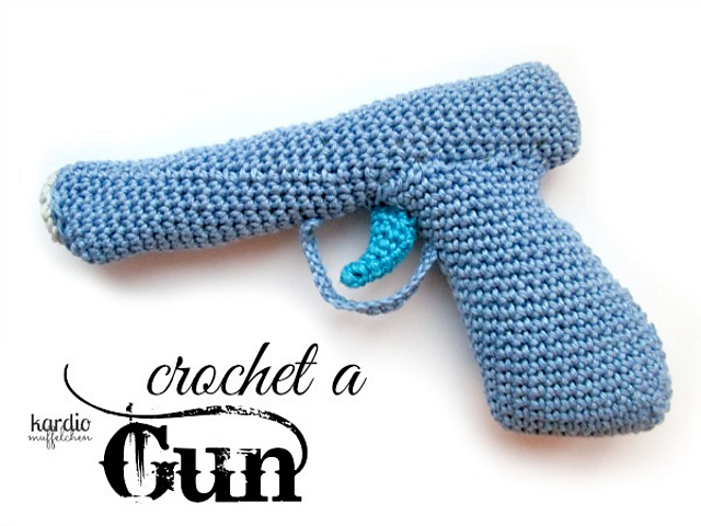Ravelry: Crochet a Gun - Semi-automatic Pistol pattern by Lucia Förthmann