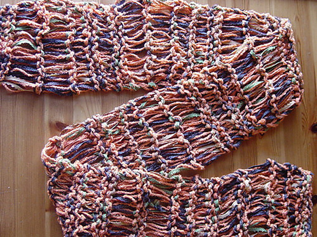 Ravelry: Beautiful Ribbon Scarf pattern by Melissa (Mo) Brown