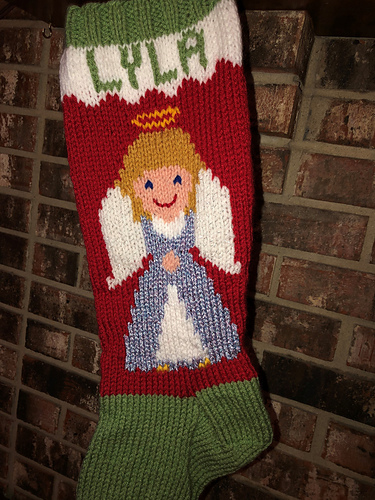 Ravelry: Angel Christmas Stocking pattern by Kathleen Horning