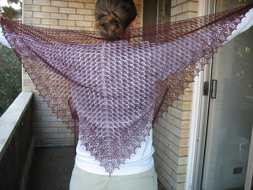 Ravelry: Farewell Winter Shawl pattern by bluewillowknits