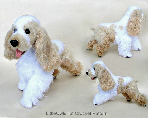 Ravelry: 104 Cocker Spaniel dog pattern by LittleOwlsHut