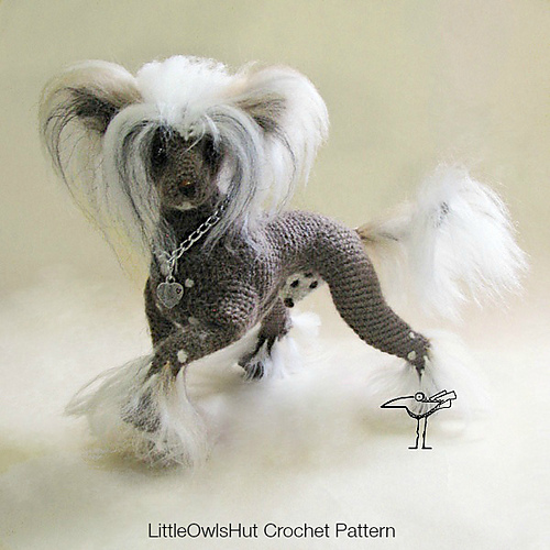 Ravelry: 105 Chinese Crested dog pattern by LittleOwlsHut