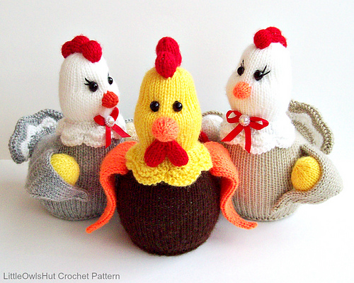 Ravelry: K012 Chicken Hen and Rooster decor pattern by Svetlana Zabelina