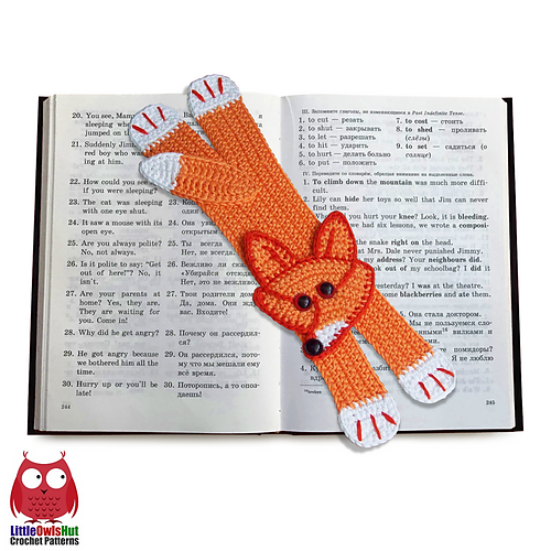 Ravelry: 011 Fox Bookmark pattern by LittleOwlsHut