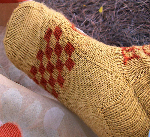 Ravelry: Knit Body Art Lucky Lotus Socks pattern by Katherine Rollins