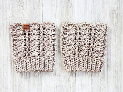 Ravelry: Lacy Boot Cuffs pattern by Kathy Olivarez