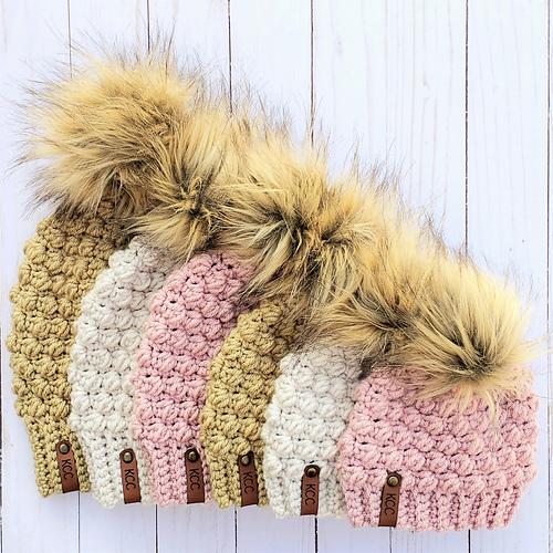 Ravelry: Posh Puffs Beanie pattern by Kathy Olivarez