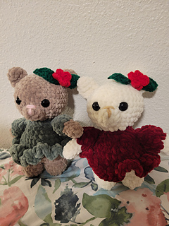 Ravelry: Christmas Teddy Bear pattern by Kathy Figueroa