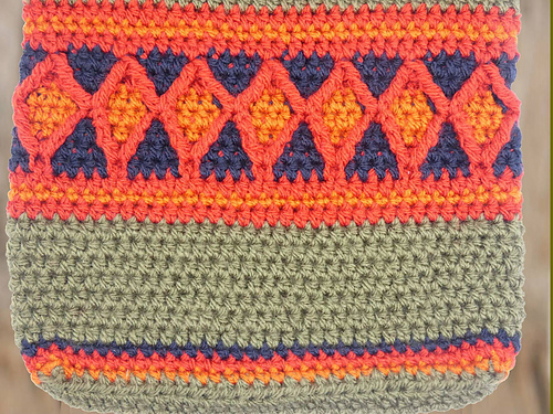 Ravelry: Overlay Diamond Crochet Shoulder Bag pattern by Katie McCrochet