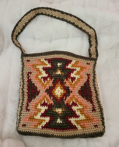 Ravelry: Aztec-Inspired Crochet Bag Pattern pattern by Katie McCrochet