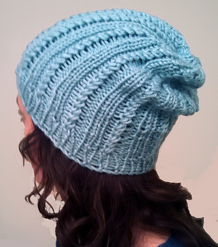 Ravelry: Cabled Slouch Hat pattern by Katy Sue