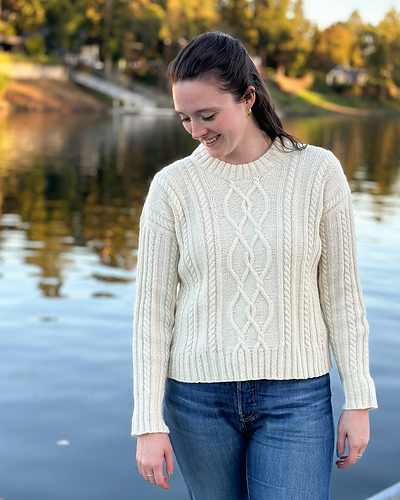 Ravelry: Tryon Creek Pullover pattern by Kay Hopkins