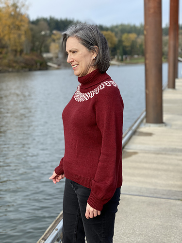 Ravelry: Forbidden Cliffs Sweater pattern by Kay Hopkins