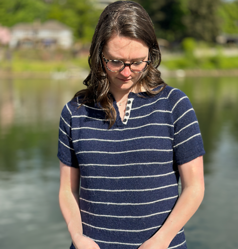 Ravelry: Henley Tee pattern by Kay Hopkins
