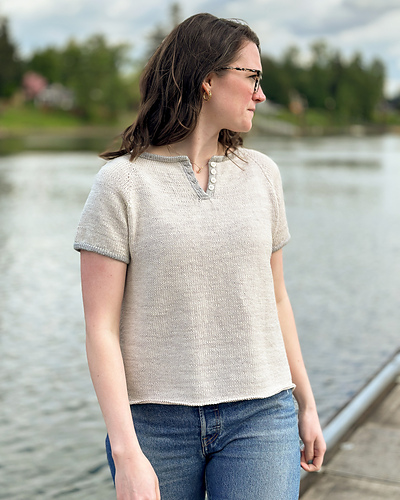 Ravelry: Henley Tee pattern by Kay Hopkins