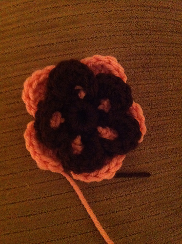 Ravelry: 2 Layer Flower Appliqué pattern by Kayla Surber