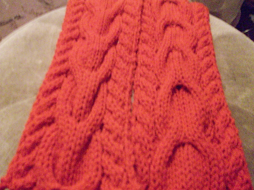 Ravelry: “Sally” Cabled Scarf pattern by Karen Burnett