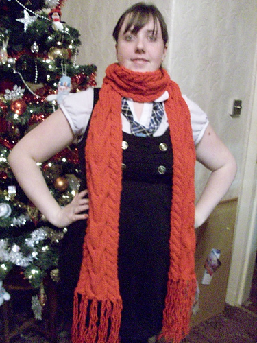 Ravelry: “Sally” Cabled Scarf pattern by Karen Burnett