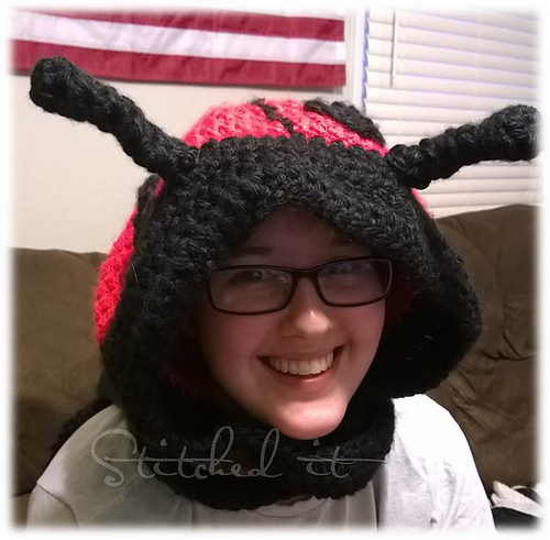 Ravelry: Jitterbug Ladybug and Bumblebee Scoodies pattern by Donna Knox