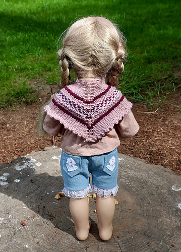 Ravelry: Linen Stitch Doll Shawl pattern by Katrina Berkompas