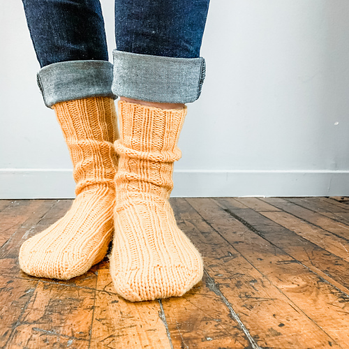 Ravelry: Goldenrod Boot Socks pattern by Grace Anna Farrow