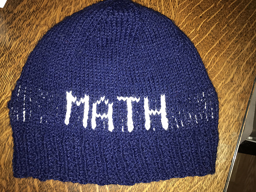 Ravelry: MATH Hat for the YANGGANG pattern by Kiki Fylling