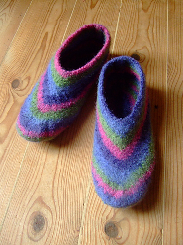 Ravelry: Marsh Felted Slippers pattern by Claudia Olson