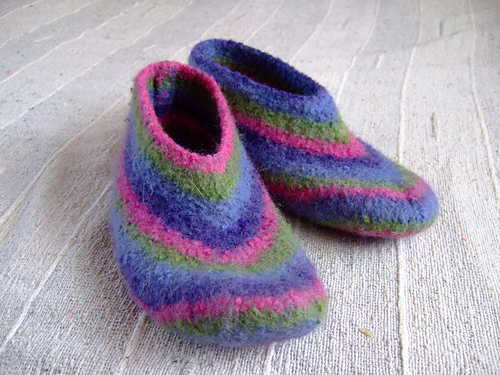 Ravelry: Marsh Felted Slippers pattern by Claudia Olson