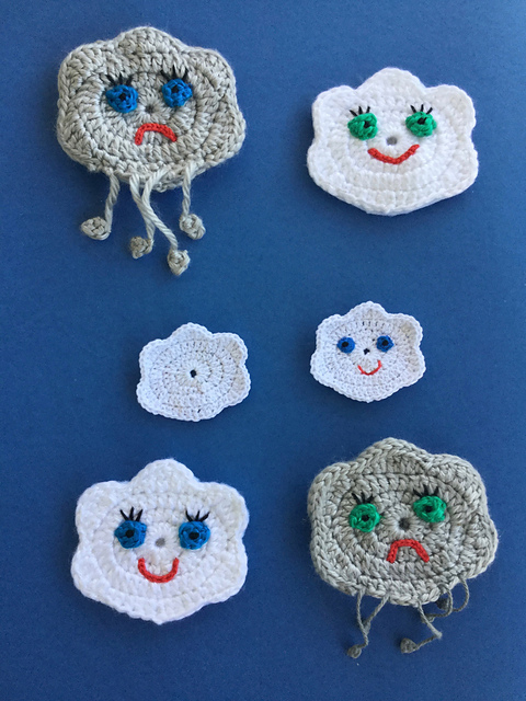 Ravelry: Cloud Finger Puppet pattern by Kerri Brown