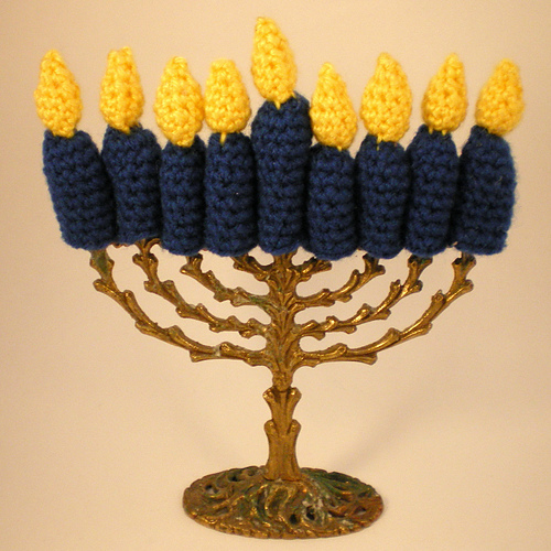 Ravelry: Hanukkah Candles Finger Puppets pattern by Bethany Katherine