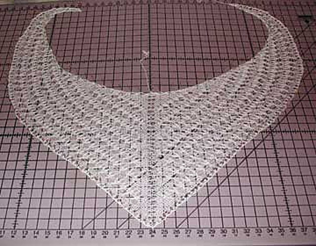 Ravelry: Triangular Lace Scarf pattern by Hunt Valley Cashmere