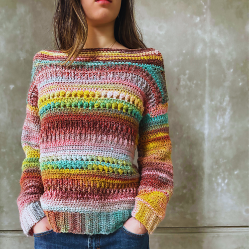 Ravelry: The Petra Easy Textured Crochet Sweater pattern by Kiks + Jack ...