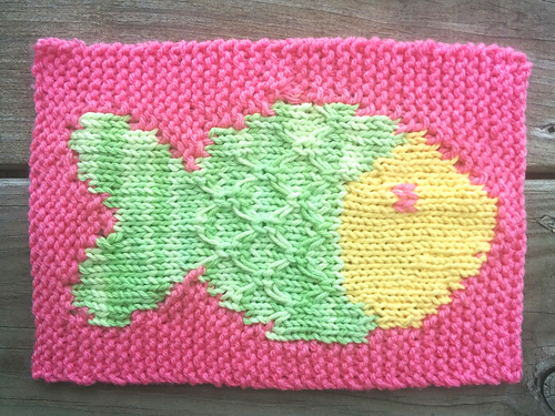 Ravelry: Textured Fish Wash Cloth pattern by Ruth Lim