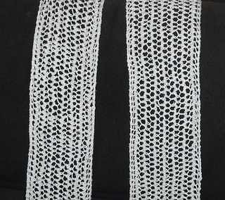 Ravelry: #420 Lace trellis scarf pattern by Lanaknits Designs