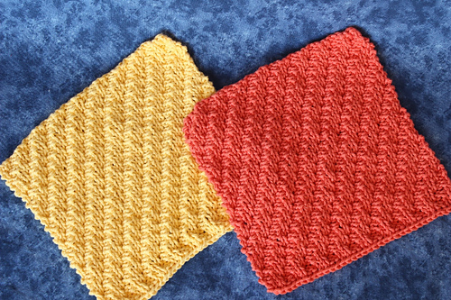 Ravelry: Diagonal Rib Knit Dishcloth pattern by Kimberlees Korner