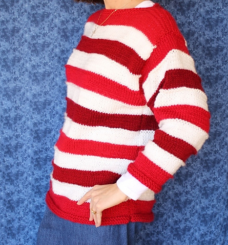 Ravelry: Stockinette Ridge Knit Sweater pattern by Kimberlees Korner