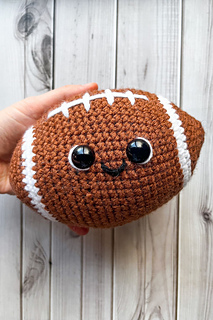 Ravelry: Football Plushie pattern by Kimberly Arenas/The Caffeinated Snail