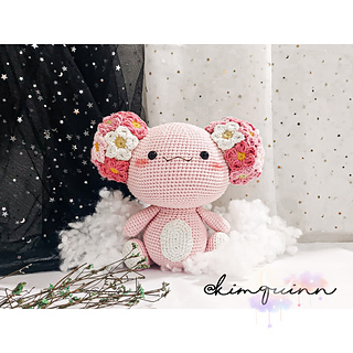 Ravelry: SARAH the Sakura Axolotl pattern by Du Huynh Kim Quyen