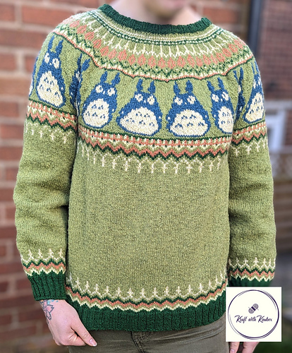 Ravelry: Totoro Studio Ghibli Sweater pattern by Lindsey Wright