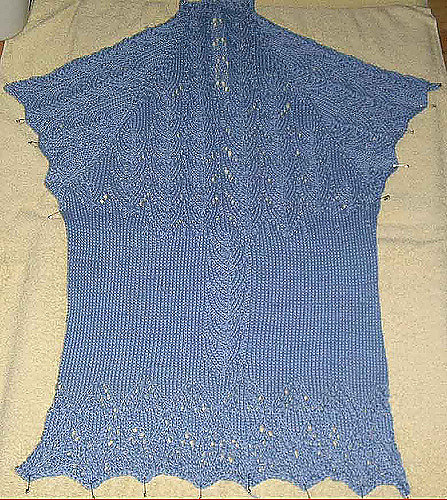 Ravelry: Aran Weight Lace Shell pattern by Michelle Ciccariello