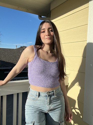 Ravelry Gushy Garter Tank Pattern By Park Williams