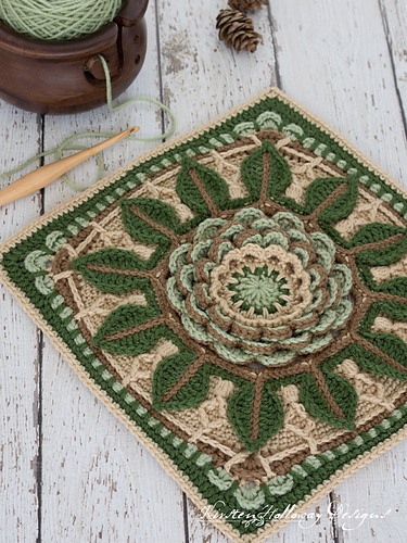 Ravelry: Desert Rose Afghan Square pattern by Kirsten Holloway